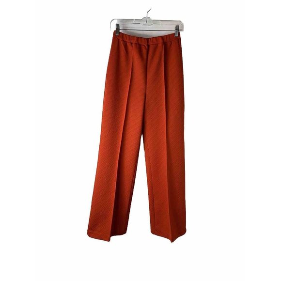 Vintage | Pants & Jumpsuits | Vtg 7s High Rise Wide Leg Flare Knit Pull ...